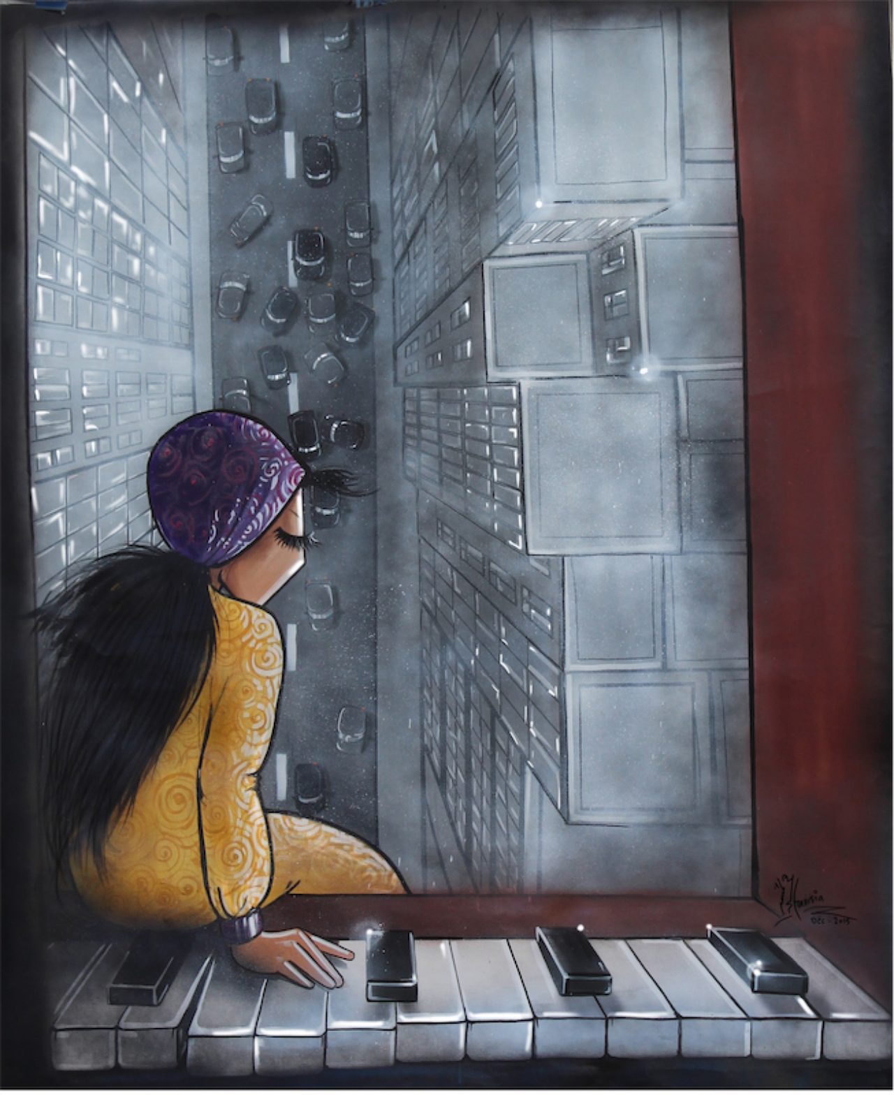 Shasmia Hassani's murals as a message of hope - SpeakART